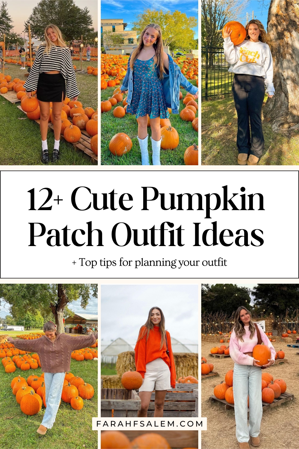 12 Cute Pumpkin Patch Outfit Ideas to Wear This Fall - Farah Salem