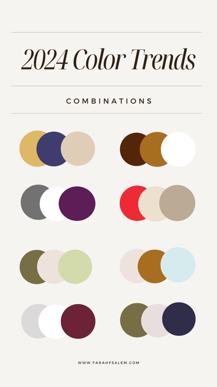 Top 10 Fall/Winter 2024 Fashion Color Trends - Farah Salem