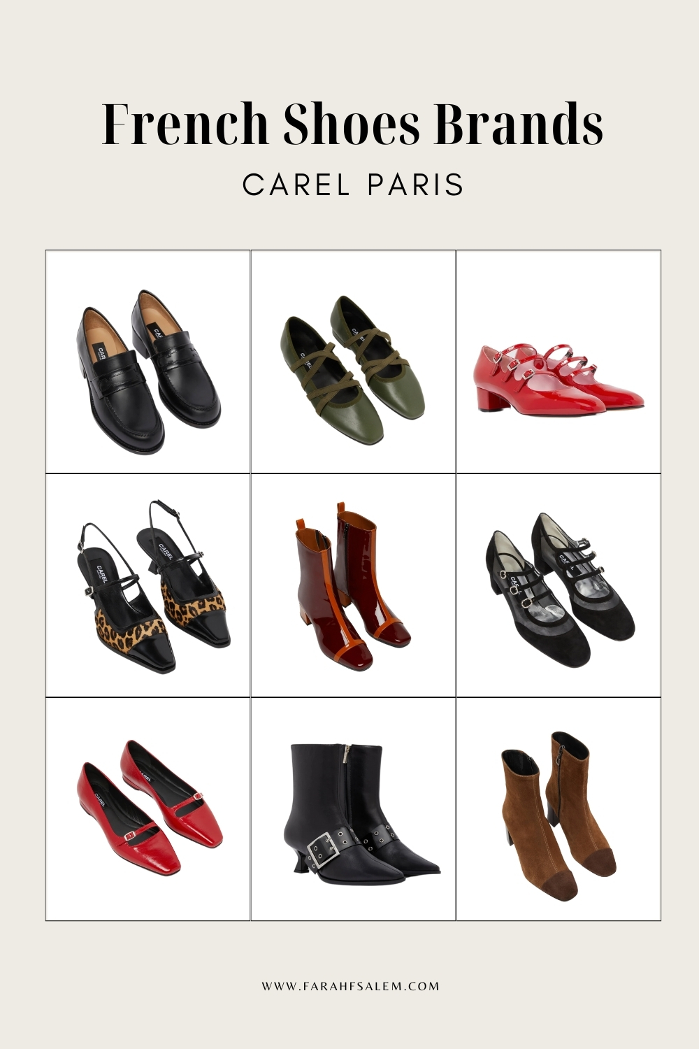 15 Best French Shoes Brands Chic French Girls Love - Farah Salem