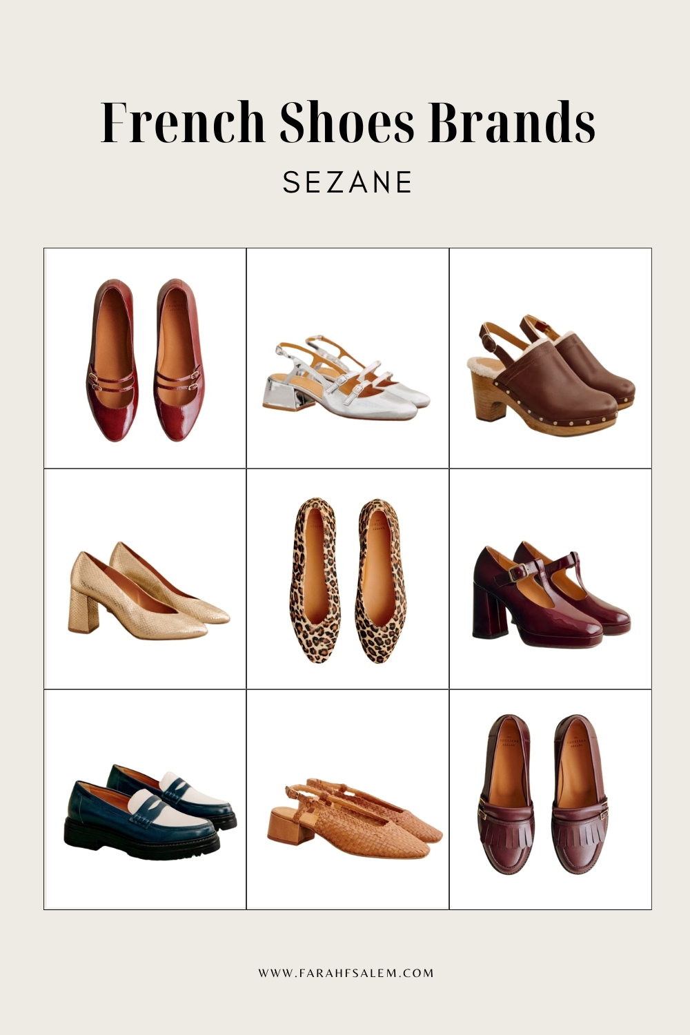 15 Best French Shoes Brands Chic French Girls Love - Farah Salem
