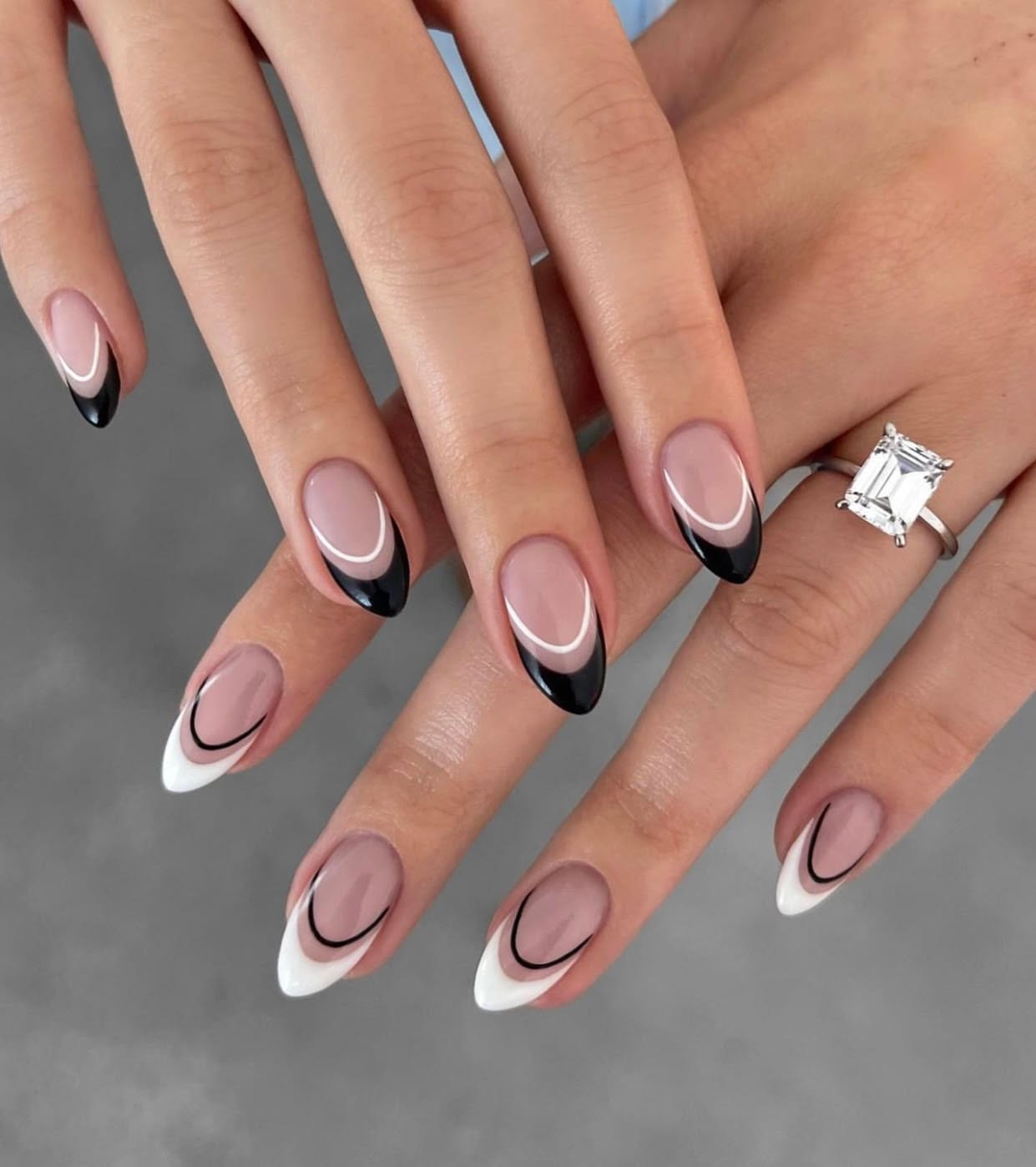 25+ Cute & Simple Line Nail Designs You Should Try - Farah Salem