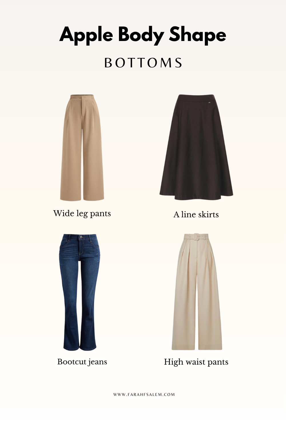 How to style Apple Body Shape Outfits: Complete Guide - Farah Salem